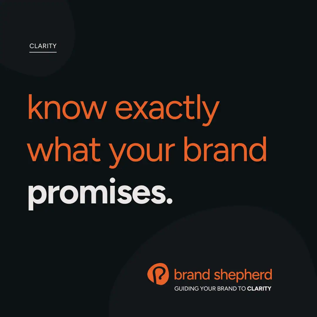 Know exactly what your brand promises. - Brand Shepherd